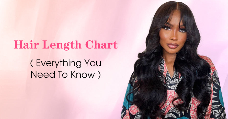 Hair Length Guide: How Long Is 14, 16, 18, 20, 22, 24, 26&28 Inch Hair ...