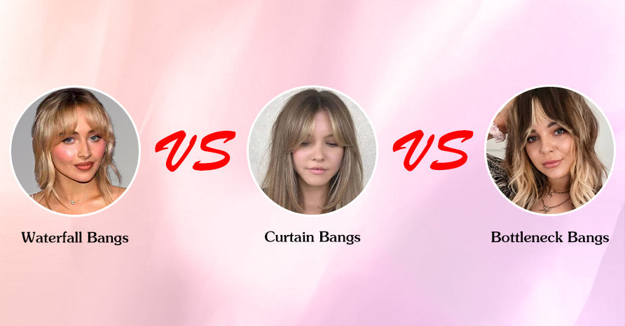Waterfall Bangs VS Curtain Bangs VS Bottleneck Bangs : What Are The Di ...