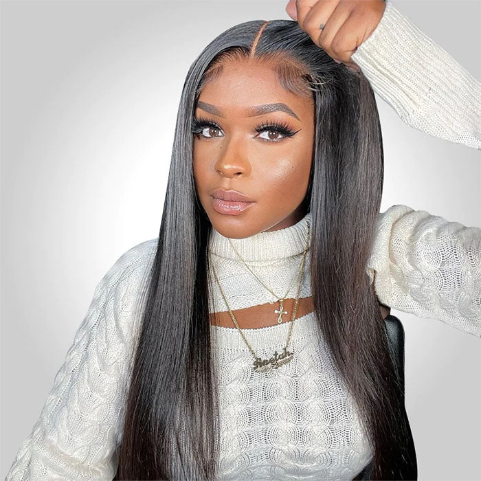 Glueless Pre Cut Lace Wigs Human Hair, Wear & Go Air Lace Front Wig ...