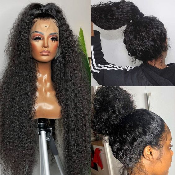Deep Wave 360 Lace Front Wigs HD Transparent Lace Wig Wet And Wavy Hum ...