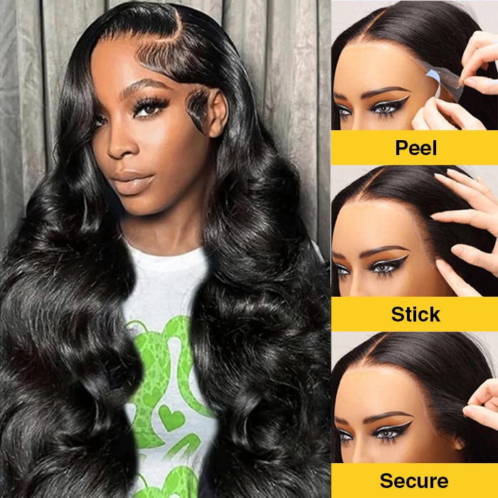Pre Pleached Pre Cut Lace Glueless Wig 220% Density 8x5/13x4 HD Lace ...