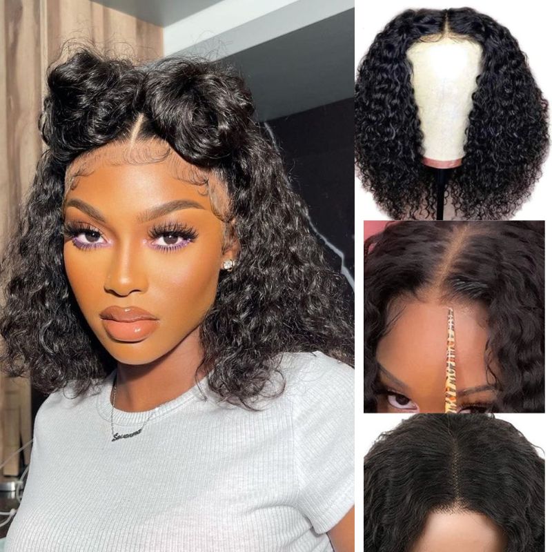 Straight Pre Cut HD Lace Closure Wigs Glueless Human Hair Wigs Beginner ...